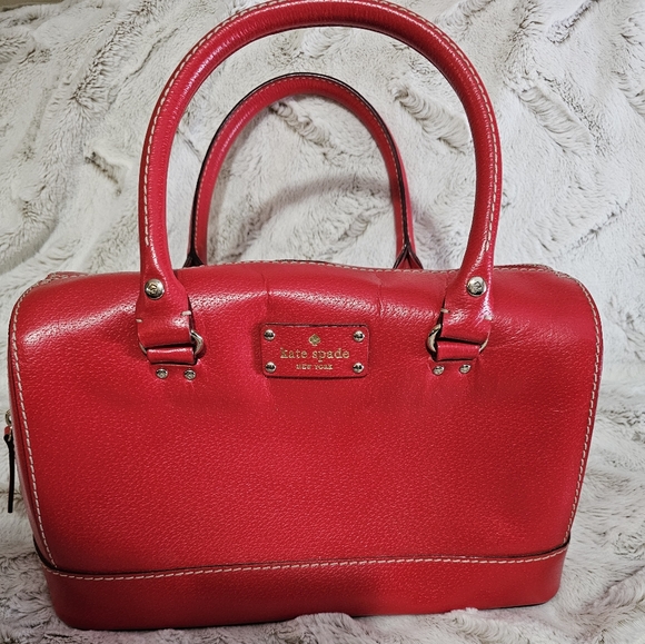 kate spade | Bags | Kate Spade Red Bowler Bag | Poshmark